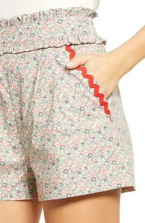 English Factory Floral Print Shorts