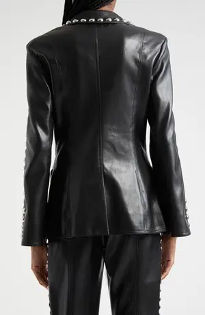 Cinq À Sept Milly Studded Faux Leather Jacket