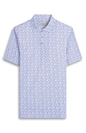 Bugatchi Victor Ooohcotton® Cocktail Print Polo - Cobalt