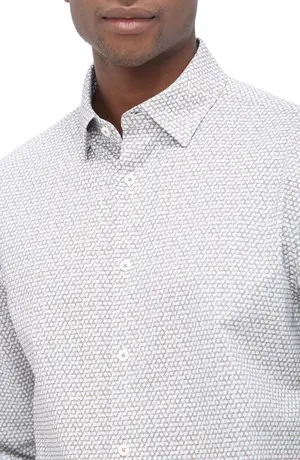 Bugatchi Jules Ooohcotton® Microprint Button-down Shirt