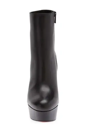 CHRISTIAN LOUBOUTIN Loo Platform Bootie - Black/black