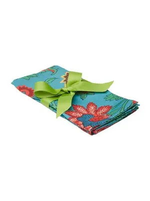 La DoubleJ Large Napkins Set Of 2 (45x45) At Nordstrom Dragon Flower Turche Turquoise