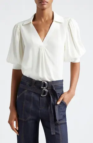 Cinq A Sept Spread Collar Blouses