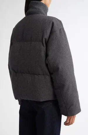 TOTEME Flannel Recycled Down Puffer Jacket