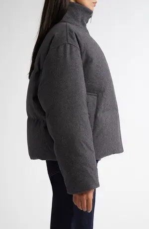 TOTEME Flannel Recycled Down Puffer Jacket