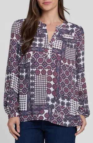 NYDJ Trinity Tunic Top - Vintage Patchwork