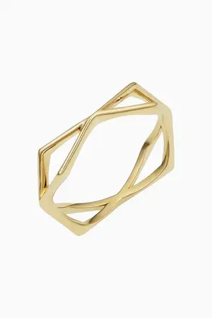 ORADINA 14k 1975 Bow Ring Yellow Gold