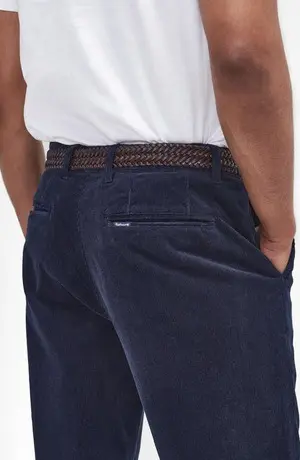 Barbour Corduroy Tailored Fit Trousers - Navy