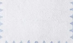 PERI HOME Scallop Detail Cotton Bath Mat - Blue