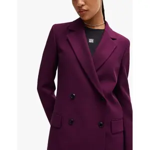 Hugo Relaxed-fit Double-breasted Stretch-woven Blazer