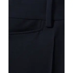 REISS Gabi Flared-leg Trousers - Navy