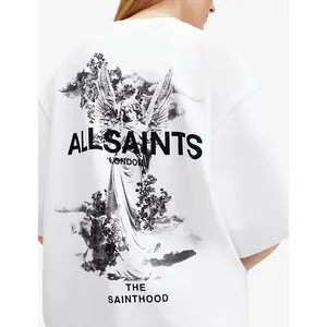 ALLSAINTS Guardian Graphic-print Relaxed-fit Cotton T-shirt - White