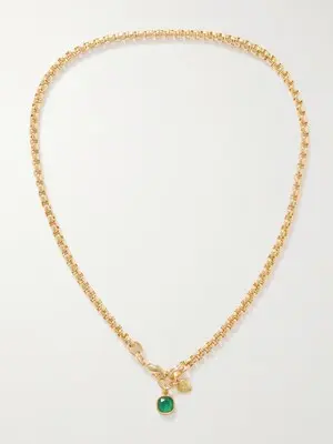 ROXANNE ASSOULIN Esmeralda -tone Cubic Zirconia Necklace - Gold