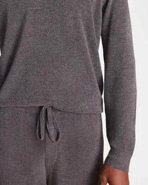 Barefoot Dreams Cozychic Ultra Lite Crewneck Sweater - Carbon