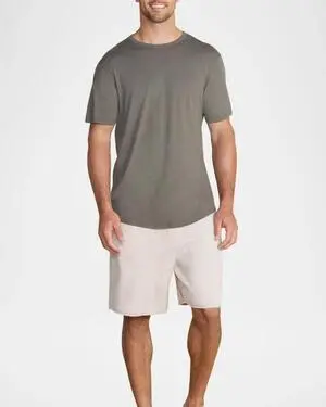Barefoot Dreams Apos;s Malibu Collection Cotton Modal Crewneck T-shirt - Gray