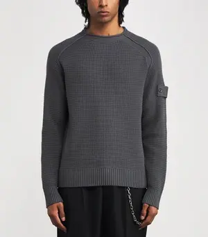 Stone Island Ghost Piece Virgin Wool Sweater - Grey