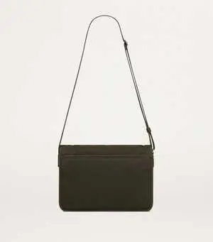 Saint Laurent Cotton Canvas Niki Messenger Bag - Green