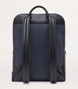 Smythson Ludlow Leather Backpack - Blue