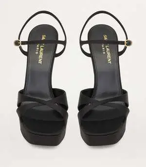 Saint Laurent Debbie Platform Sandals - Black