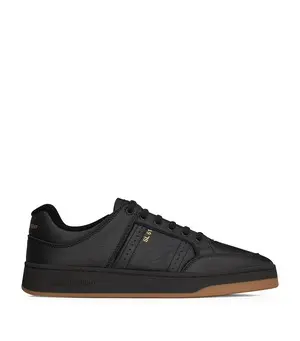 Saint Laurent Gold Tone Sneakers For Men