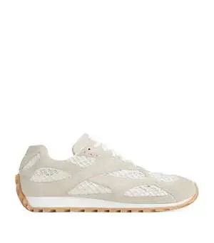 Bottega Veneta Orbit Criss-cross Sneakers - White