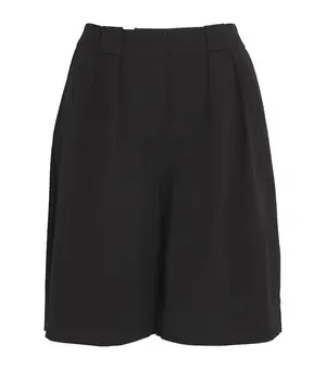 AEXAE Wool Pleated Bermuda Shorts