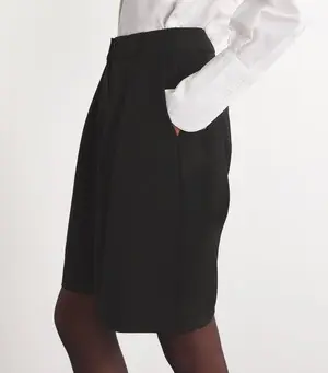 AEXAE Wool Pleated Bermuda Shorts