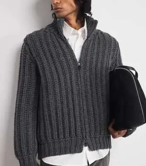 Corneliani Wool-cashmere Zip-up Sweater