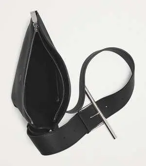 Alexander McQueen Leather Sling Bag - Black