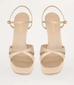 Saint Laurent Debbie 110 Platform Sandals - Pink