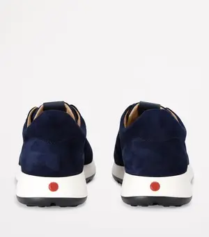 TOD'S Suede Low-top Sneakers - Navy