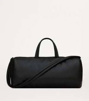 Saint Laurent Logo-Jacquard Velvet Holdall In Black | Editorialist