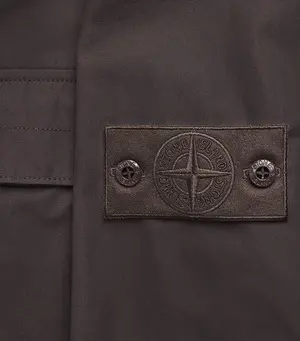 Stone Island Ghost Piece Organic Cotton Overshirt - Brown