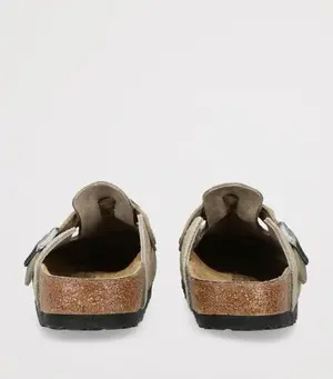 BIRKENSTOCK Leather Boston Clogs - Brown