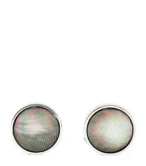 Giorgio Armani Sterling Silver Cufflinks - Grey