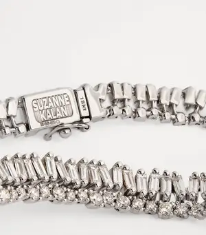 SUZANNE KALAN Gold And Diamond Tennis Necklace