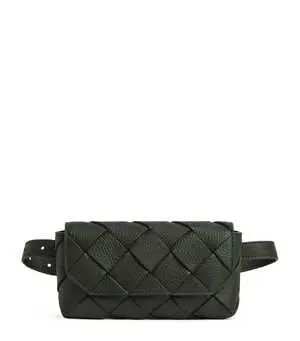 Bottega Veneta Leather Diago Belt Bag Green