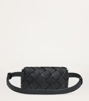 Bottega Veneta Leather Diago Belt Bag - Grey