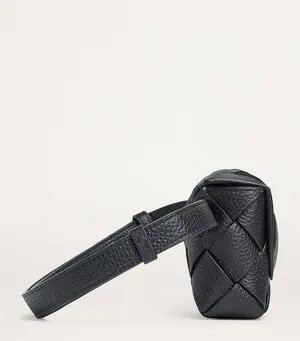 Bottega Veneta Leather Diago Belt Bag - Grey