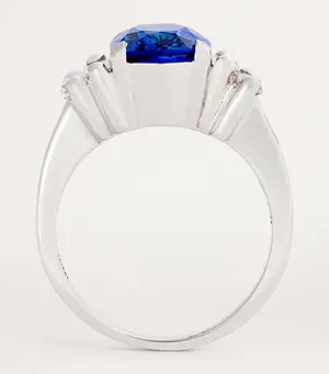SUZANNE KALAN Gold Ceylon Sapphire And Diamond One Of A Kind Ring - White