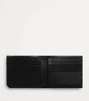 Bottega Veneta Intrecciato Leather Picolo Bi-fold Wallet - Grey