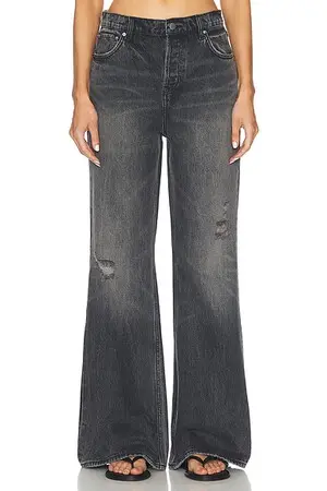 GRLFRND Jade Relaxed Flare Jeans