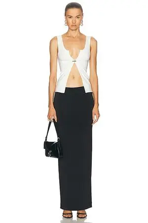 GRACE LING Shark Teeth Tank Top
