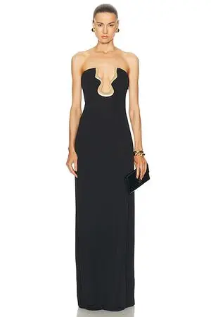 Cult Gaia Abril Gown - Black