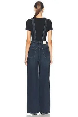GRLFRND Sadie Wide Leg Overalls Jeans
