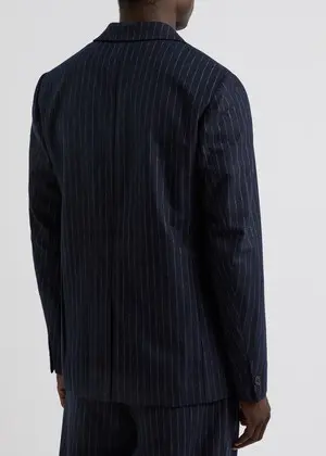 WAX LONDON Gekko Pinstriped Wool-blend Blazer
