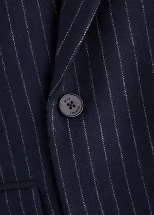 WAX LONDON Gekko Pinstriped Wool-blend Blazer