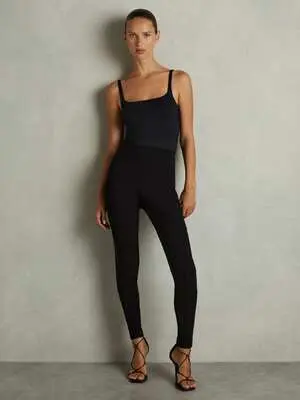 REISS Jules Panelled Skinny-fit Trousers