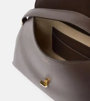 TOTEME T-lock Leather Tote Bag - Brown