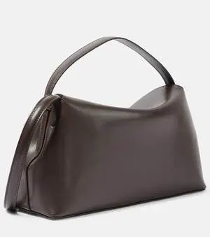 TOTEME T-lock Leather Tote Bag - Brown
